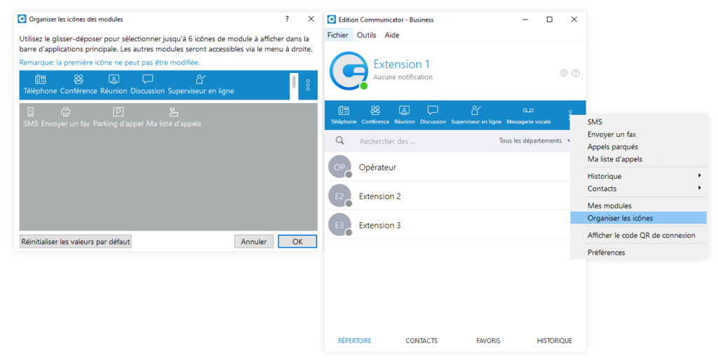 Utiliser Communicator - Wiki Bicom Systems Français